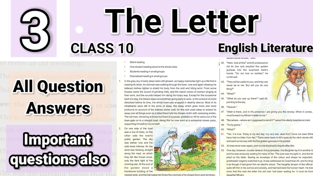 The Letter Class 10 English Literature Chapter 3 Question Answer Class the-letter-class-10-english-literature-chapter-3-question-answer-class