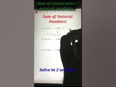 Sum of consecutive natural numbers | How to add natural numbers I Reasoning trick for exams ...