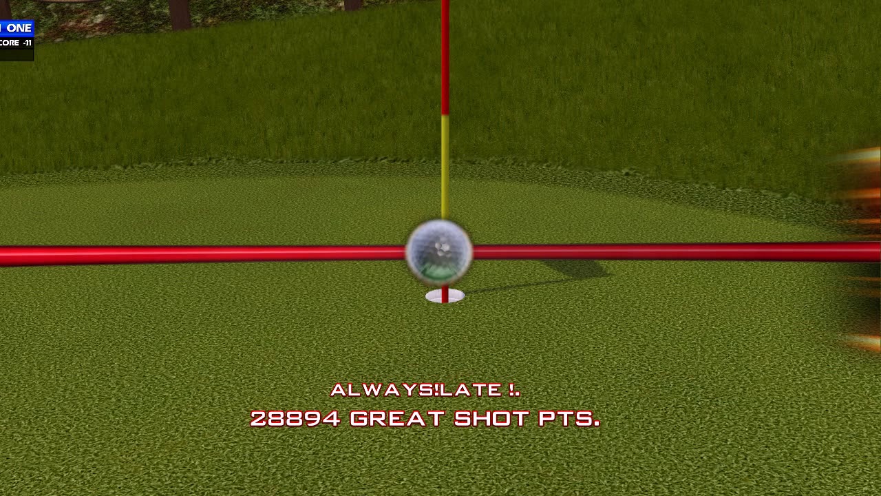Golden Tee Great Shot on Grand Teton! - YouTube
