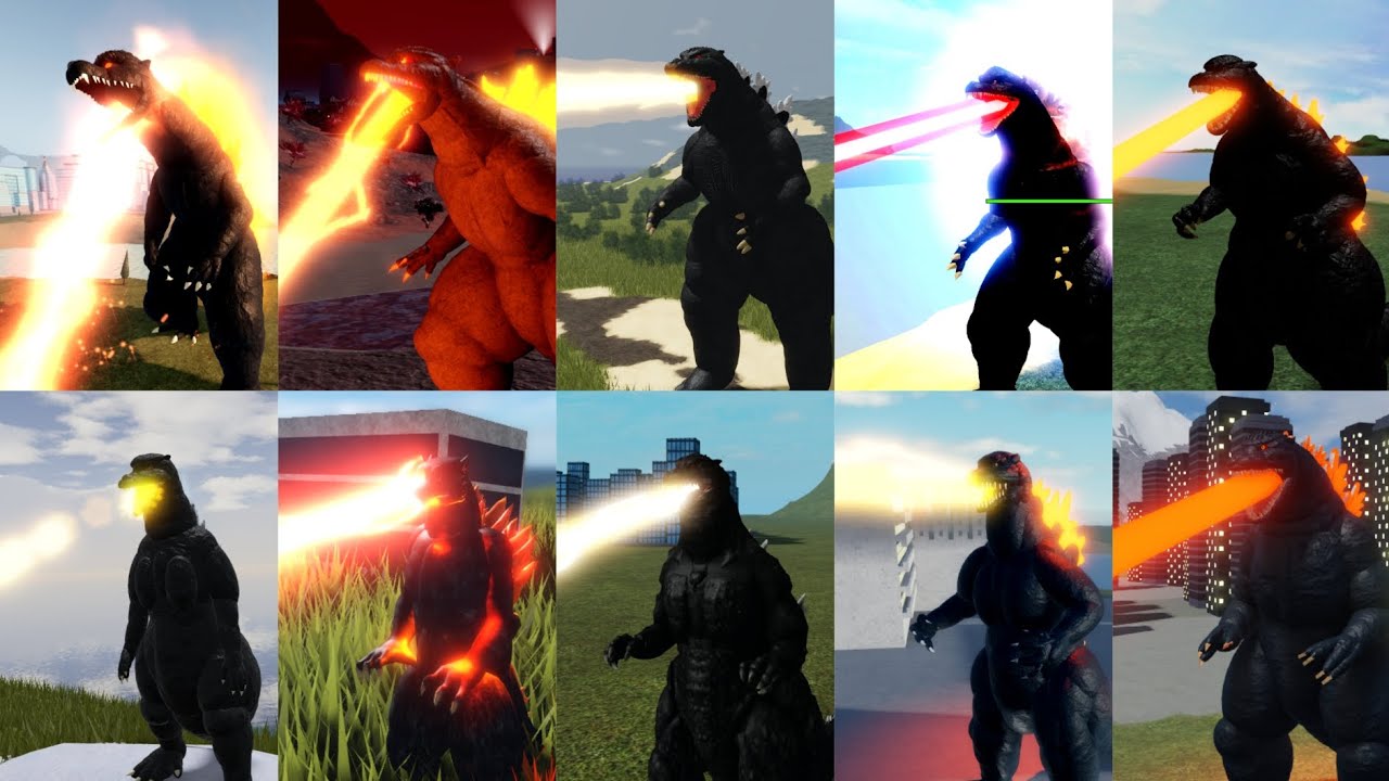 ROBLOX Final Wars Godzilla Burning G Spark Heat Ray - YouTube