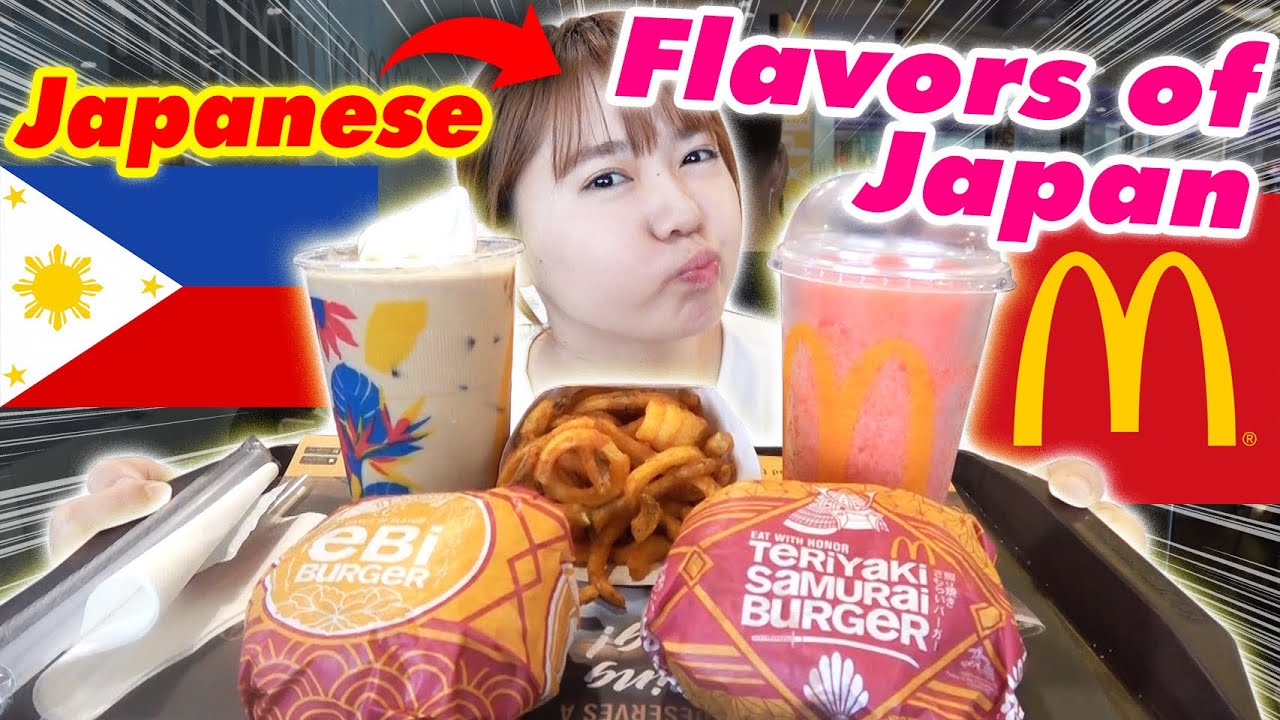 Japanese girl tries McDonald's Flavors of Japan Menu in the Philippines ...