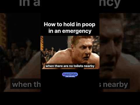 How to hold in poop in an emergency (Life hack verified in Korea)