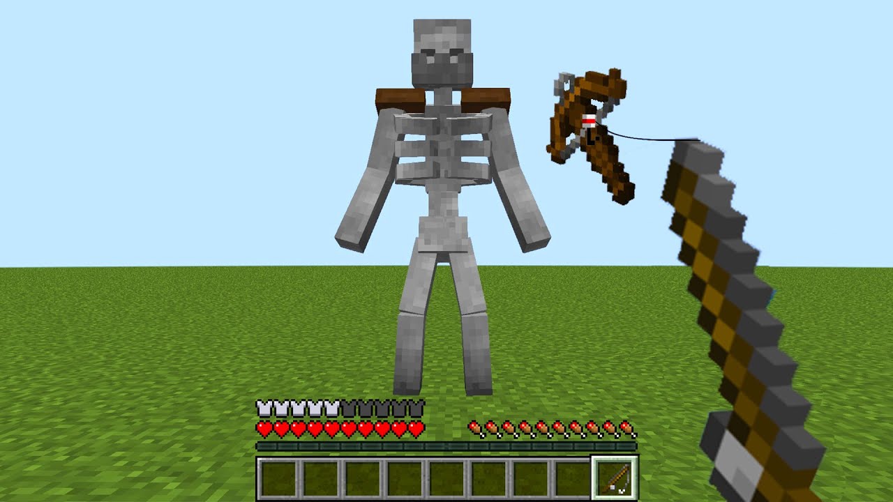 Minecraft Papercraft Mutant Skeleton Bow