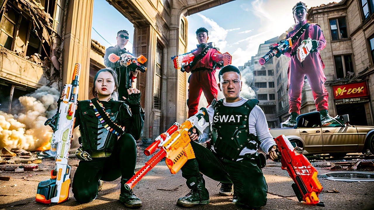 LTT Nerf Mod : The crazy Nerf Guns War of the unstoppable S.W.A.T ...