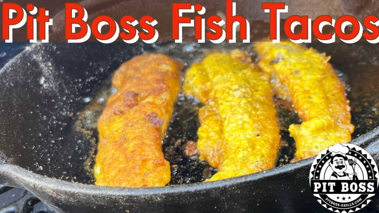 Pit Boss Fish Tacos Recipe Using Cast Iron Skillet - YouTube