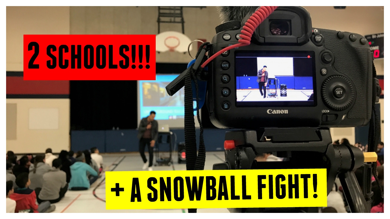 TWO SCHOOLS + A SNOWBALL FIGHT!!! - YouTube