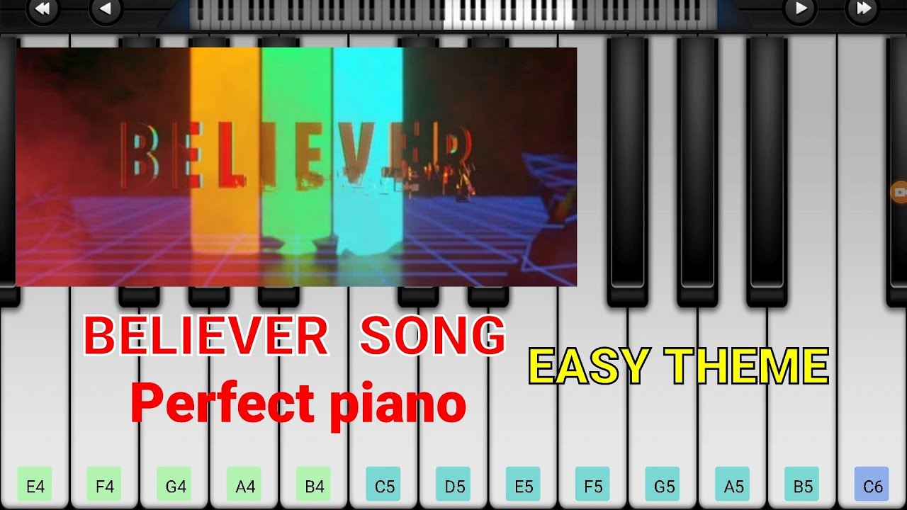 believer song theme || perfect piano🎹 - YouTube