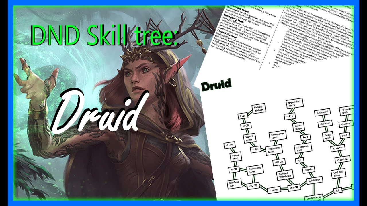 DND Druid with the fastest Caster progression! (DST druid class) - YouTube