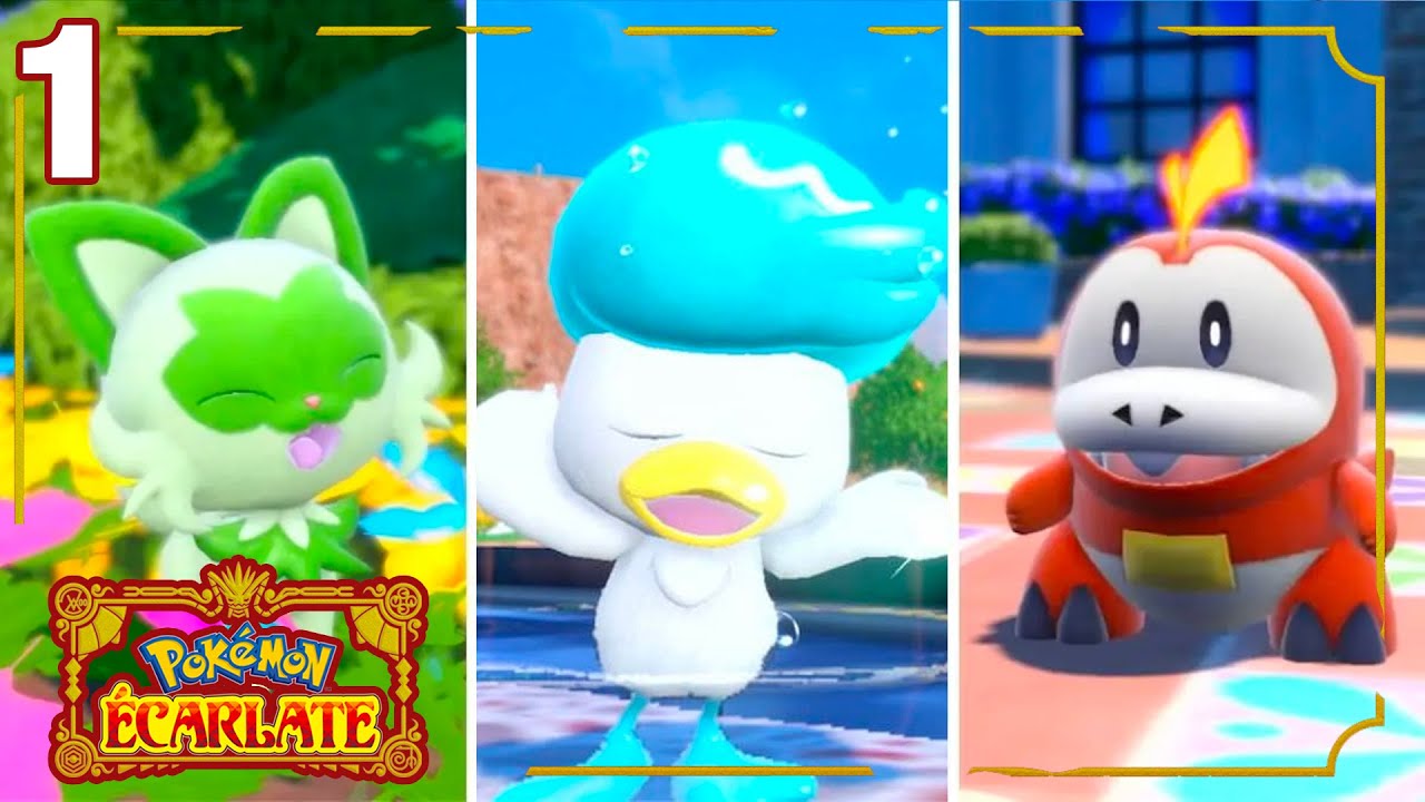 POUSSACHA, CHOCHODILE OU COIFFETON ? Pokémon Écarlate épisode 1 ! - YouTube