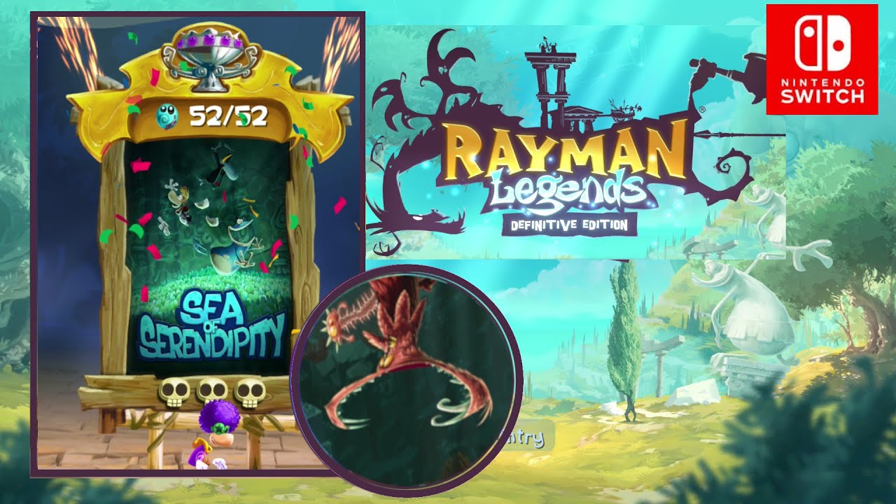 Rayman legends : Sea of serendipity | all levels 100% - YouTube