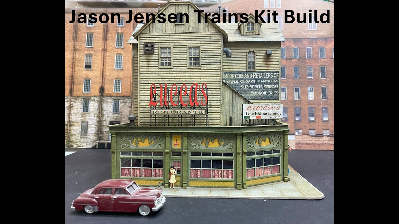 Jason Jensen Trains HO scale Oak Tree Winery kit build - YouTube