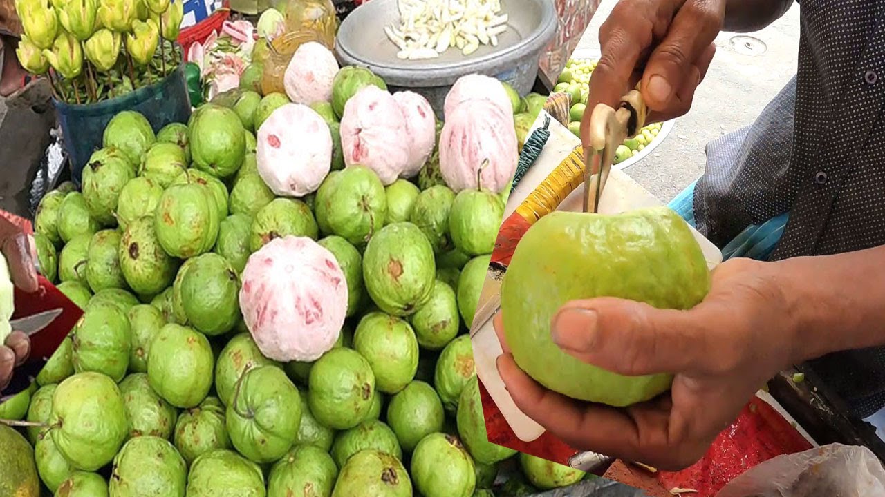 This Old Man Sells Extremely Healthy Fruits Guava (Pyara) Masala with ...