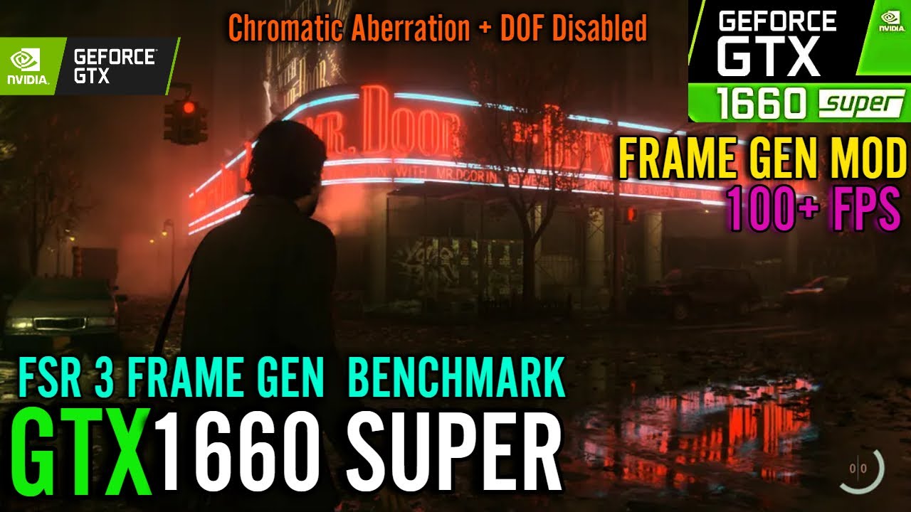 Alan Wake 2 | GTX 1660 Super | FSR 3 Frame Gen Mod | 100+ FPS ...