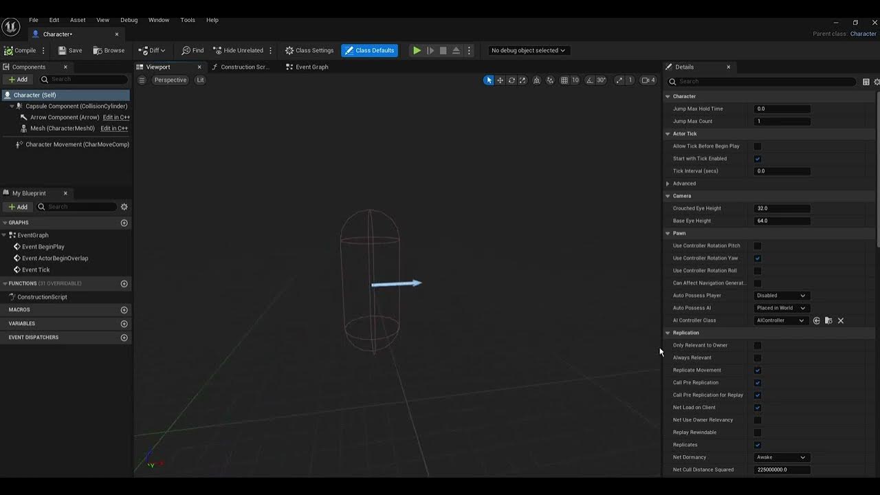 UE5 Blueprints Tutorial 030-3 Blueprint Class, Character - YouTube