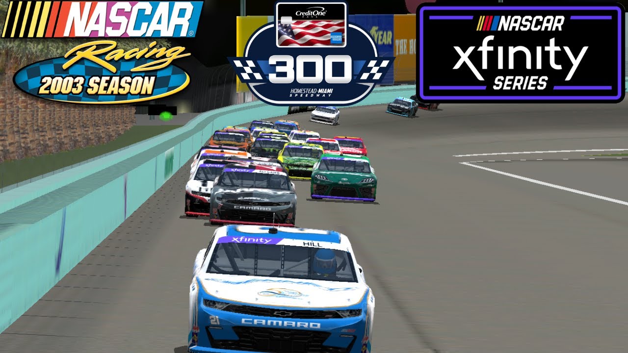100% NASCAR Xfinity Series Miami Race LIVE! // NR2003 Gameplay LIVE ...