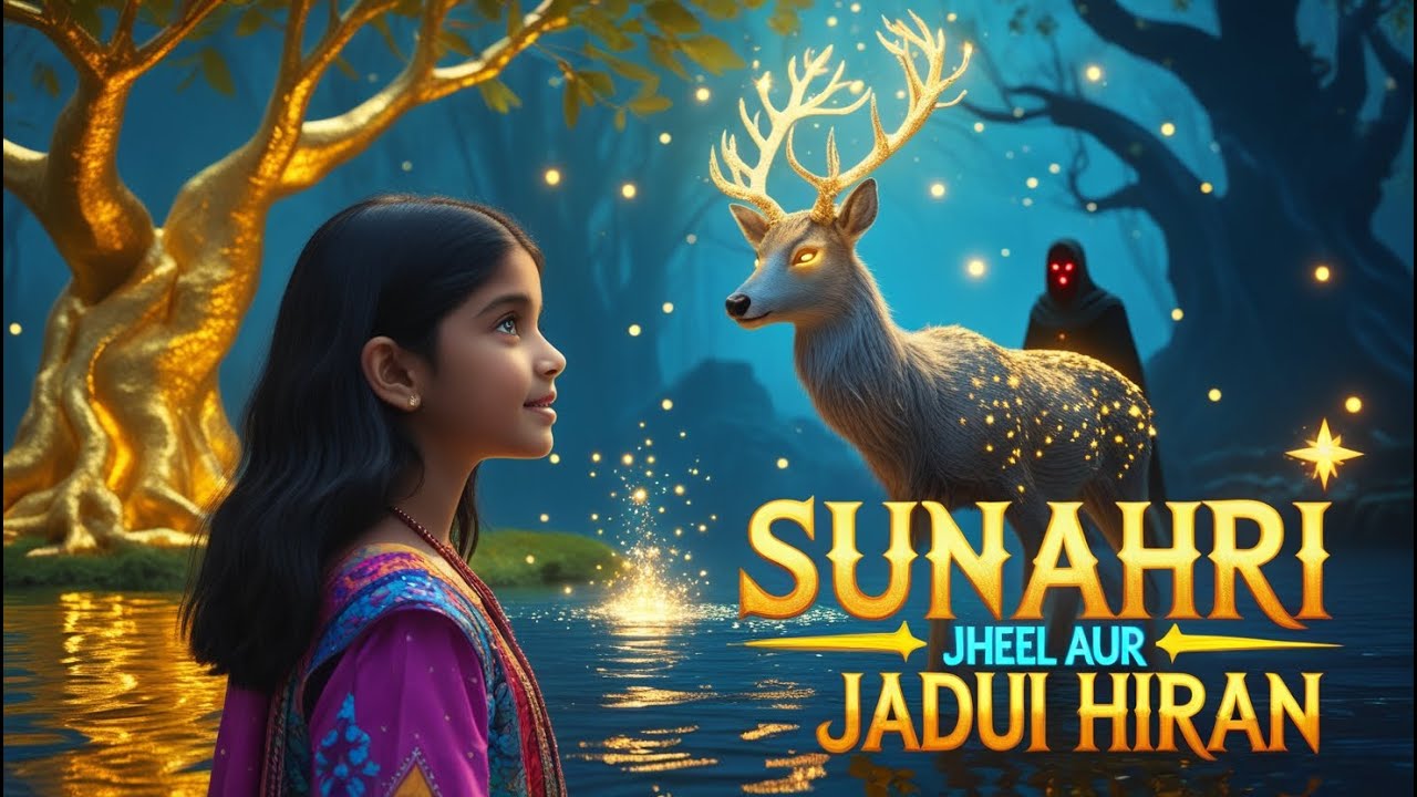 "सुनहरी झील और जादुई हिरन | Fairy Tales | Hindi Story | Magical Hindi ...