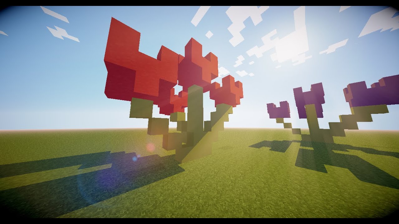 CREER UNE FLEUR DANS MINECRAFT ! [MINECRAFT] - YouTube