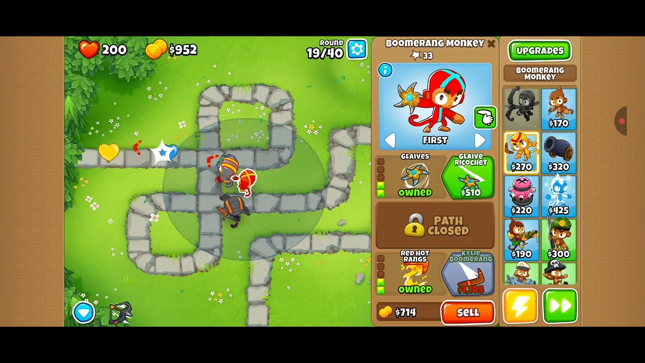 Btd6 monkey meadow easy mode - YouTube