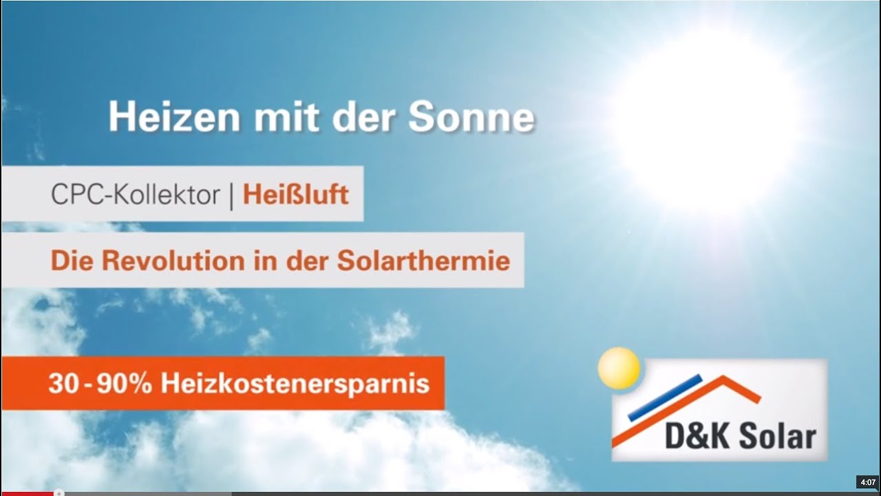 D&K Solar: CPC-Kollektor | Heißluft | Luftkollektor - YouTube