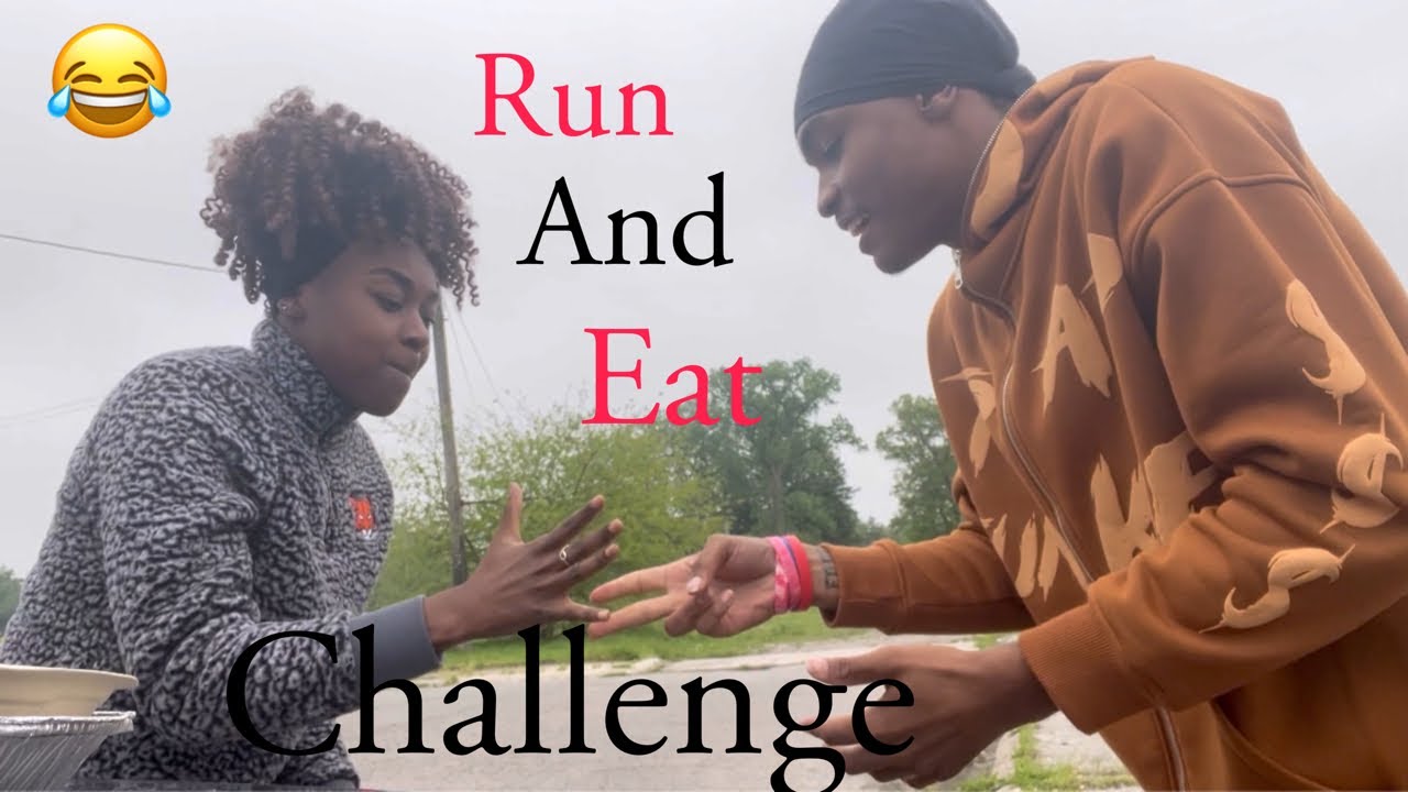 Run and eat challenge!! - YouTube