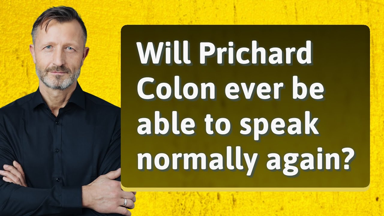 Will Prichard Colon ever be able to speak normally again? - YouTube