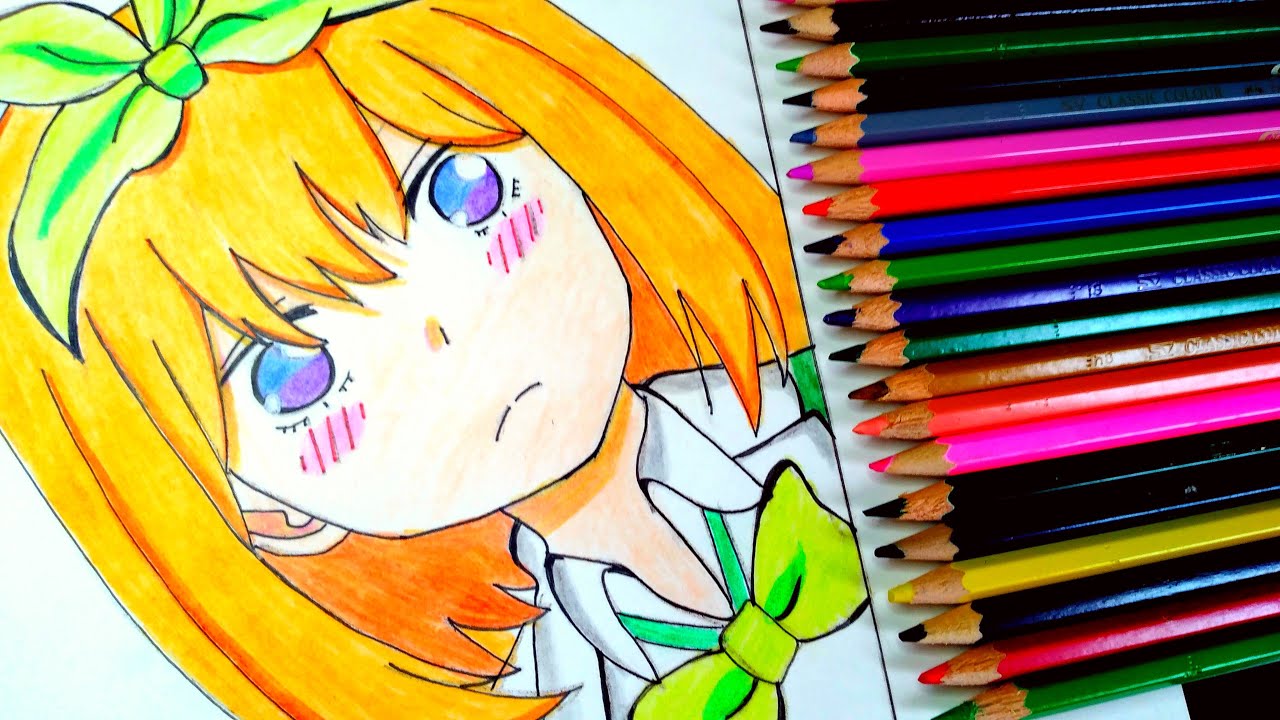 Drawing Yotsuba Nakano:Quintessential quintuplets - YouTube