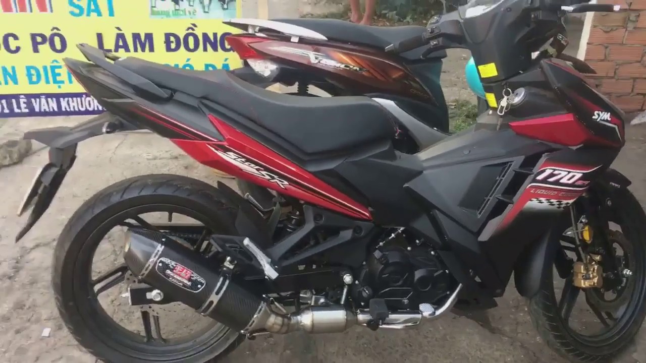 SYM STAR SR 170 test pô Yoshimura + Cổ bầu hơi | Moto Vlog - YouTube