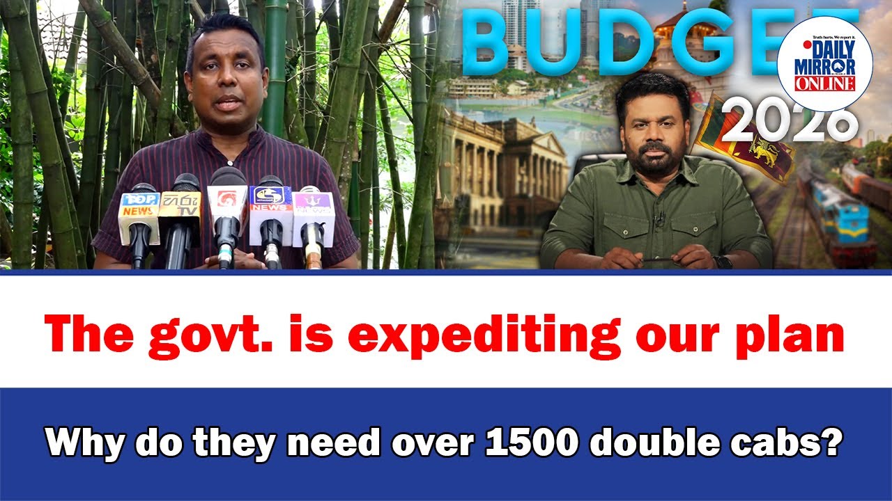 The govt. is expediting our plan Why do they need over 1500 double cabs ...