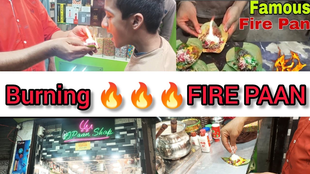 Burning Fire Paan🔥|Most Extreme Betel Leaf Mouth Freshner|Street Food ...