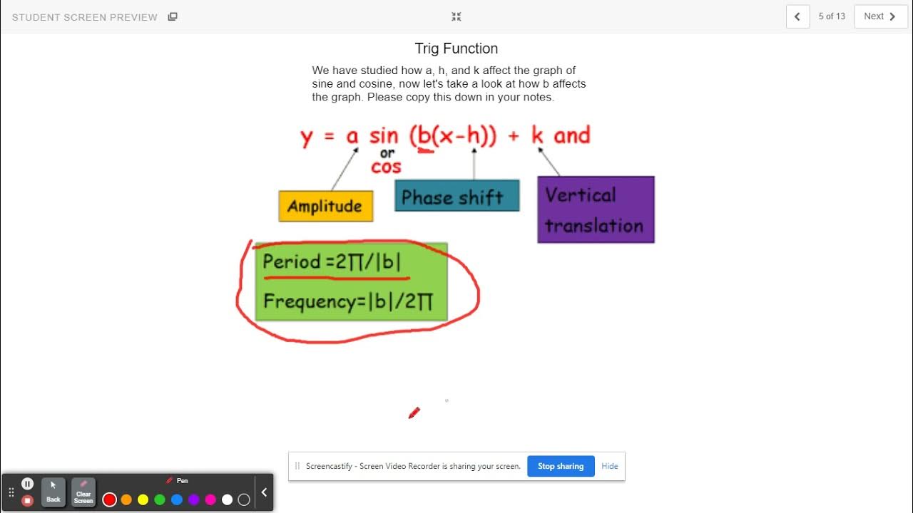 Graphing Trig Functions with different periods - YouTube