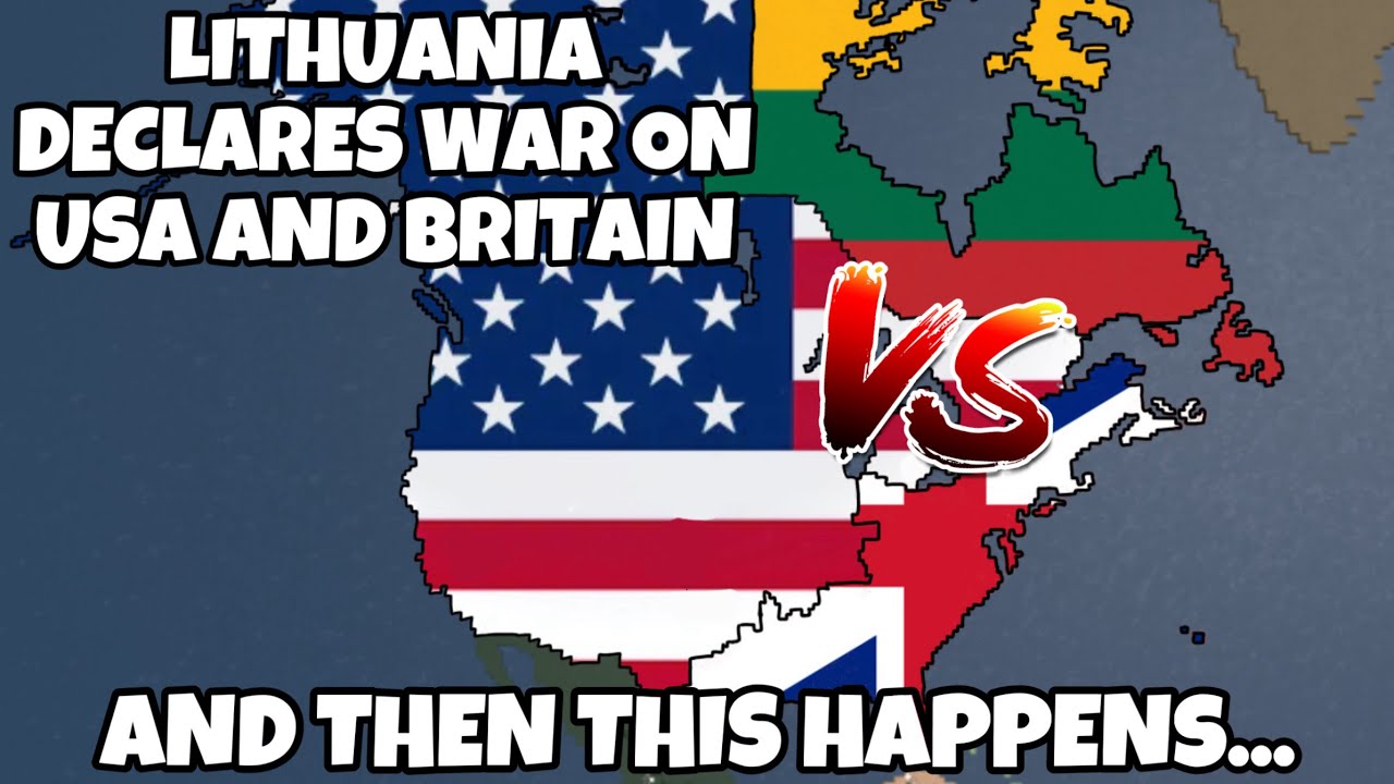 LITHUANIA declares war on USA AND BRITAIN in a PUBLIC SERVER!! but then ...