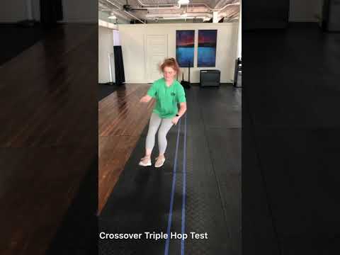 Crossover Triple Hop Test - YouTube