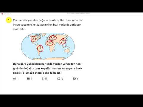 9.Sınıf Coğrafya Beceri Temelli Soru Bankası Çözümleri 1.Ünite/1.Test/1.Soru