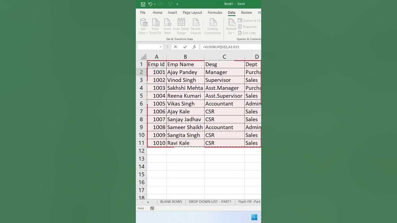 Excel Formula Jo Aapko Pata Hona Hi Chahiye Vlookup Excelvlookup Vlookupformula Youtube