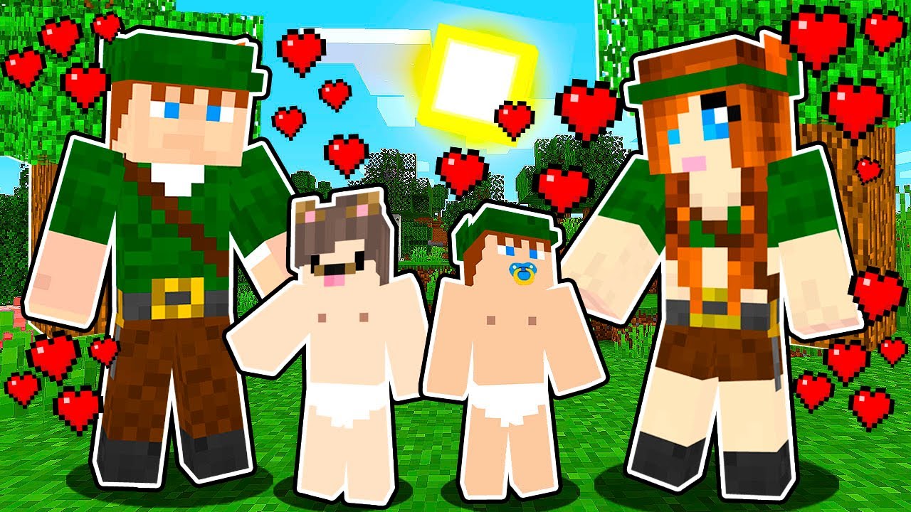 FamÍlia Robin Hood Gamer Virou Minha BabÁ Por Um Dia No Minecraft
