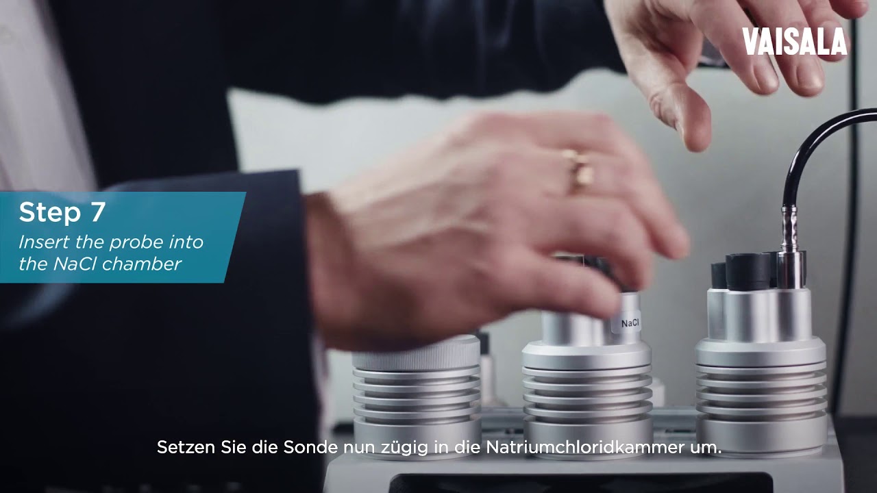 Gesättigte Salzkalibrierung mit dem Vaisala HMK15 Feuchtekalibrator ...