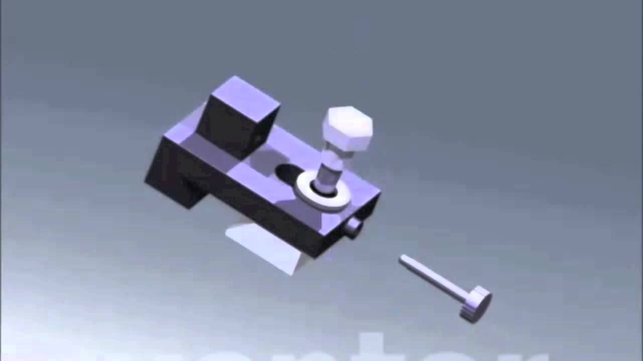 Clamping Mechanical System 3D Design - YouTube