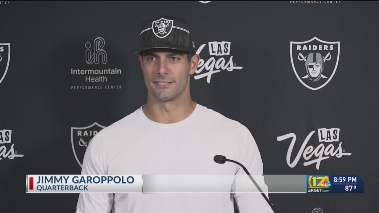 Raiders ready to begin season with new QB Jimmy Garoppolo - YouTube