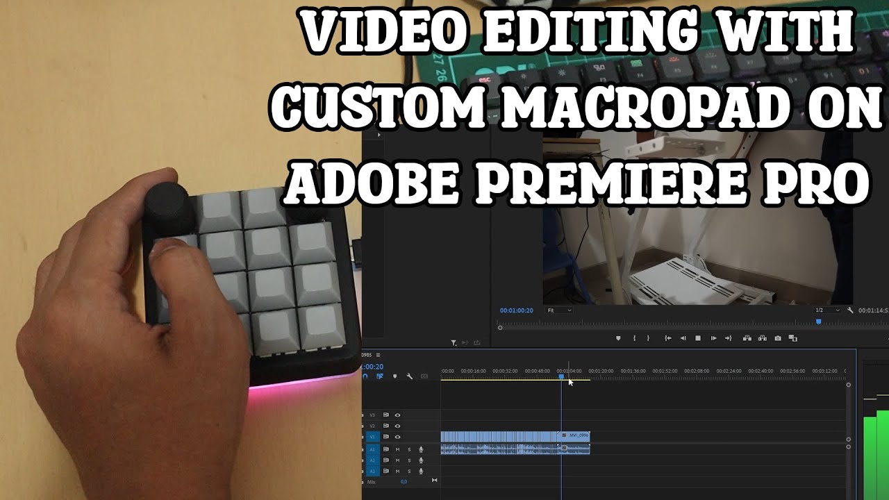 Video Editing with MACROPAD on Adobe Premiere Pro - YouTube