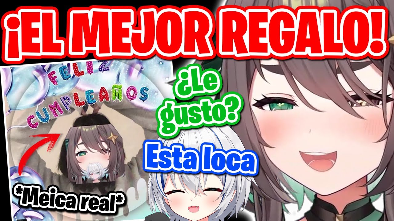 Meica regala su FOTO REAL a Nisha y ella reacciona【Meica】 - YouTube
