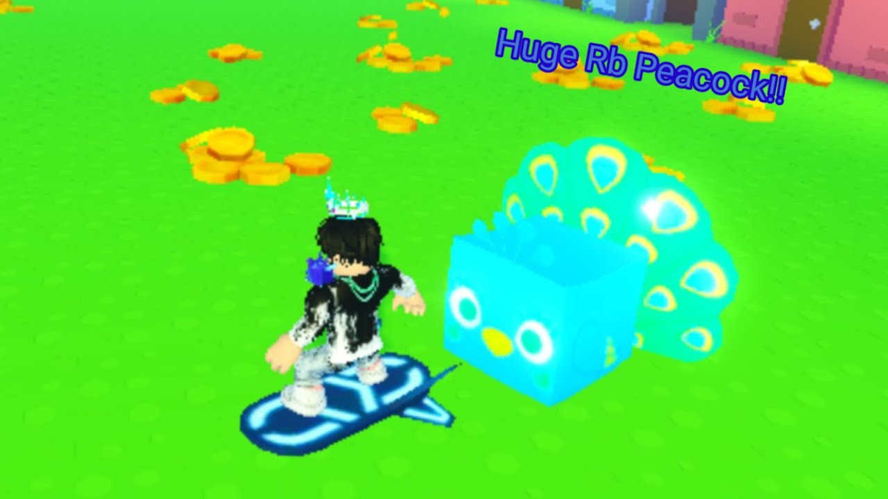 GOT A RB HUGE PEACOCK!! Pet Simulator Huge Trading #1 - YouTube