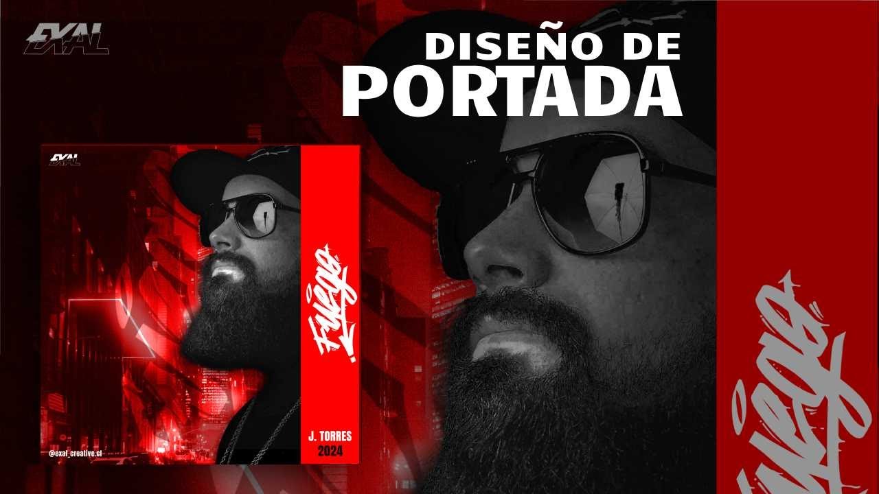 Diseño de portada | FUEGO | J. TORRES | TIMELAPSE - YouTube
