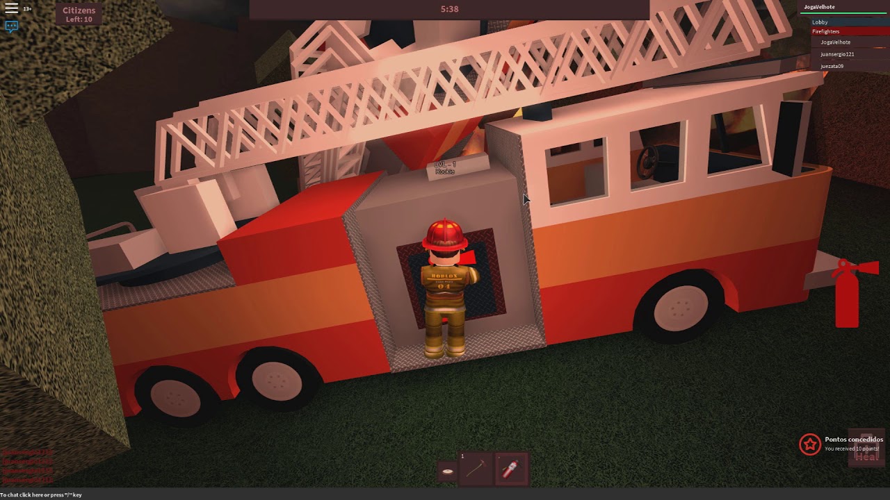 ROBLOX: VIREI BOMBEIRO POR UM DIA!! (Firefighters) - YouTube