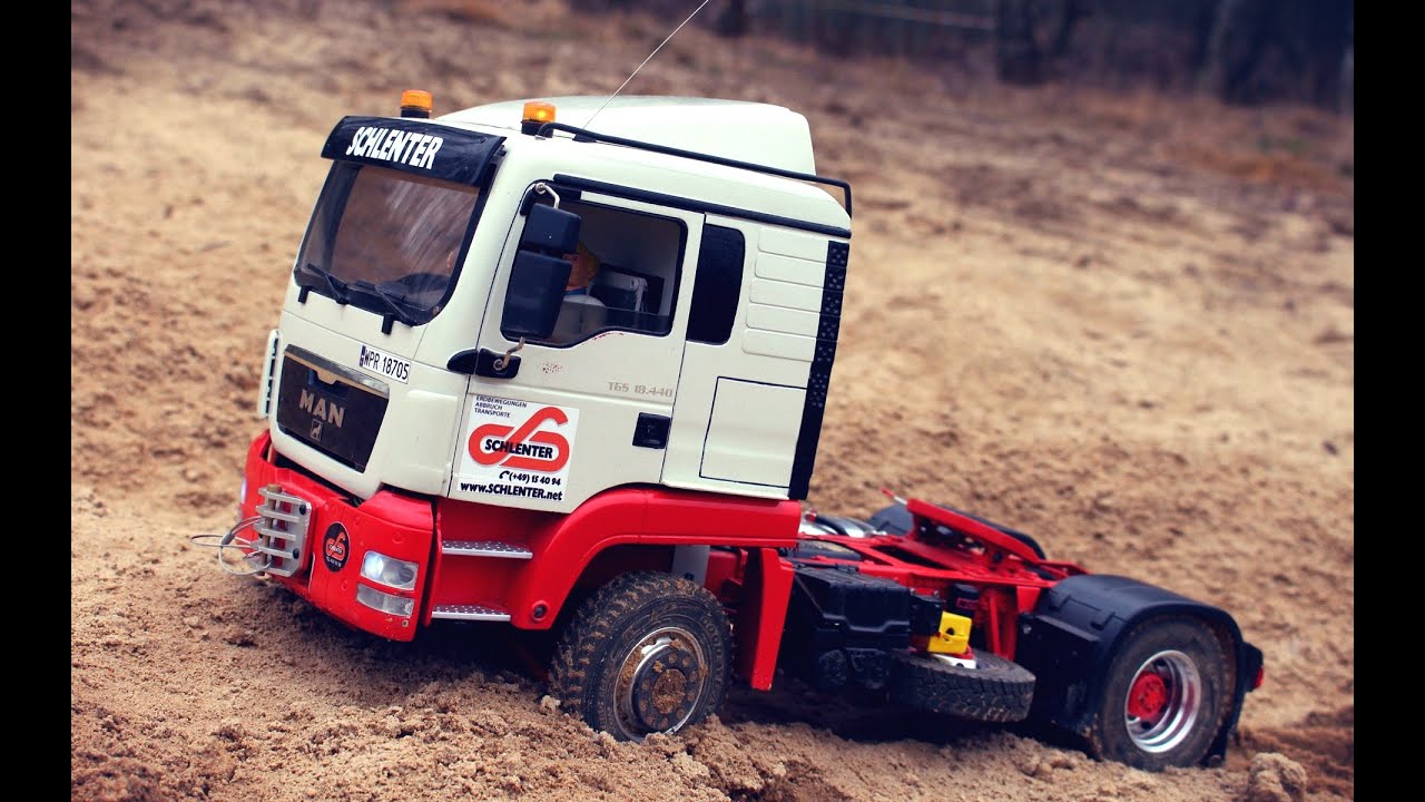 RC MAN TGS 4x4 and SCANIA P440 4x4 OFF-ROAD - YouTube