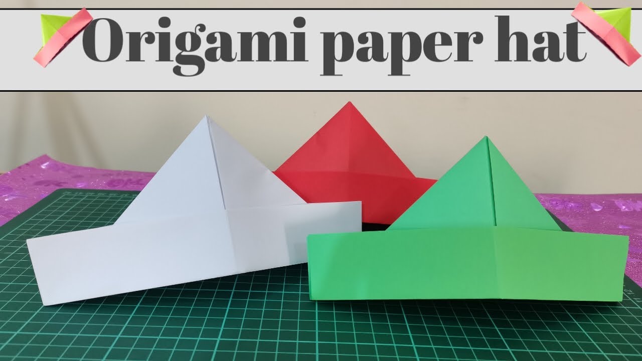 How To Make a Paper Hat | Origami Paper Hat |Easy Origami Hat Tutorial ...