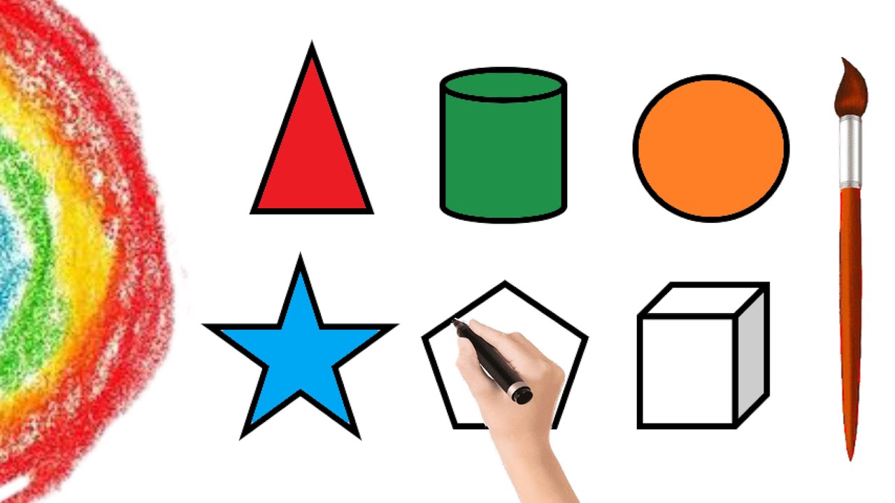 Preschool Learning Videos Let's Learn Geometric Shapes Educational ...