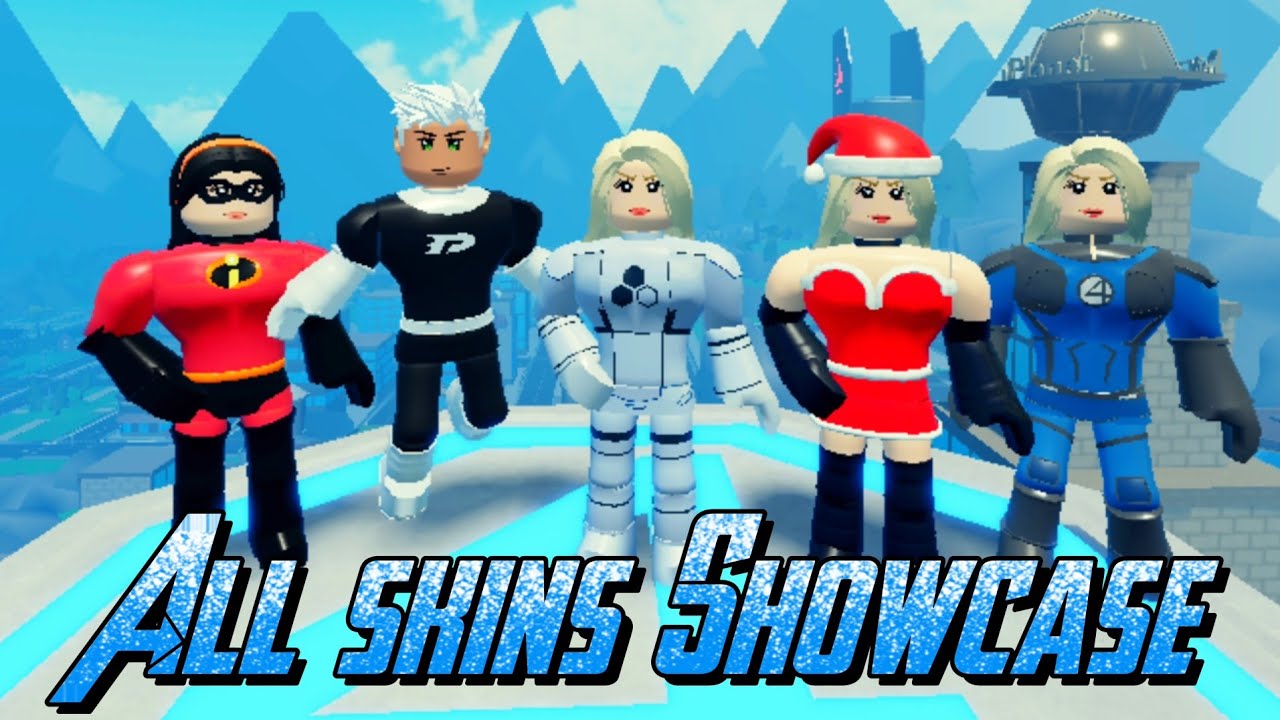Invisible Woman Skins Showcase 💙 | Heroes: Online World! - YouTube