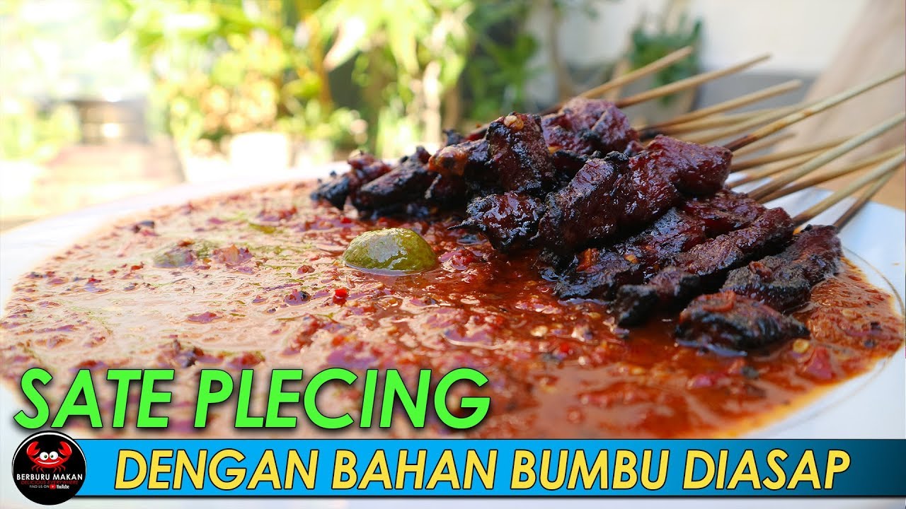 CARA MEMBUAT SATE PLECING DAGING SAPI BUMBU ASAP DENGAN BUMBU MERESAP ...