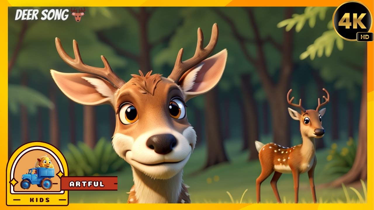 Dancing Deer 🦌 | Whimsical Nature Poem for Kids 🌳📖 | Enchanting Forest ...
