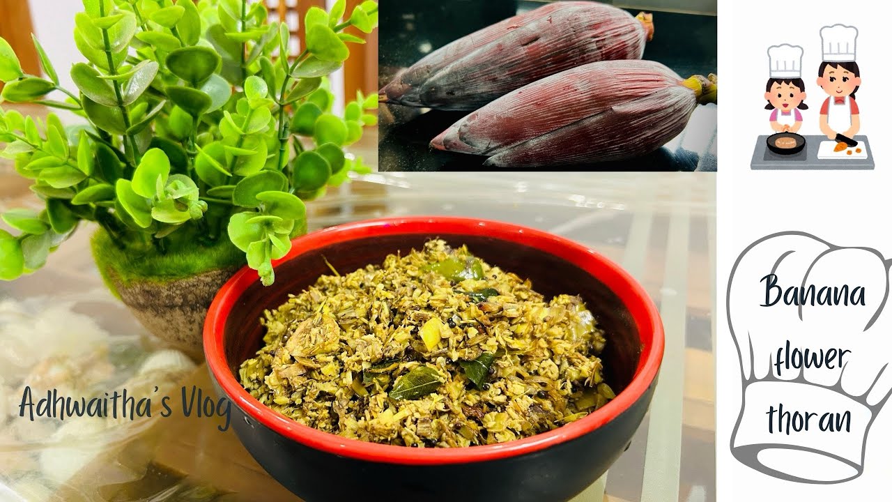 Easy Banana Flower Thoran | Authentic Kerala Recipe - YouTube